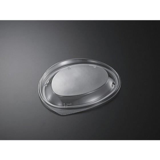ラルゴ◇洗練されたフォルムの容器です。●蓋：レンジ不可●素材：OPS●耐熱温度：80℃　　　　　●サイズ（mm）：240×210×H21●入数：50枚
