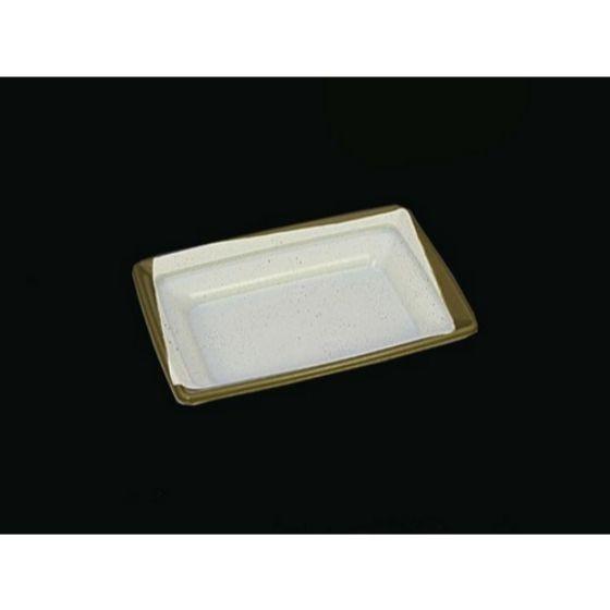 CT沙楽　IK18-13　睦DBR　身 ◇様々な食のシーンに！◇売り場からそのまま食卓へ！●本体：レンジ対応●素材：CT●耐熱温度：130℃　　　　　●サイズ（mm）：180×130×H25●入数：50枚