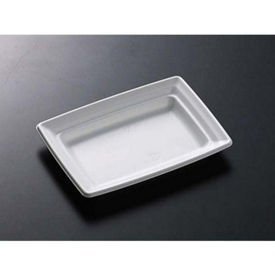 CT沙楽　K18-13　W　身 ◇様々な食のシーンに！◇売り場からそのまま食卓へ！●本体：レンジ対応●素材：CT●耐熱温度：130℃　　　　　●サイズ（mm）：180×130×H22●入数：50枚