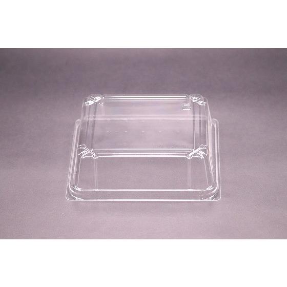 Fパレ 80A-CF（外嵌合） ◇サンドイッチや調理パンの容器です。◇蓋の高さのバリエーションで多彩なメニューに対応！●材質：OPS●耐熱性：80℃●サイズ：外寸・深さ（mm）/139×122×31●入数：1200枚（50×24）