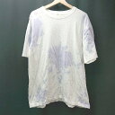 ◇ PSC ピーエスシー バックロゴプリント ペイント柄 ストリート コットン100% 半袖 Tシャツ サイズ2 ホワイト系 メンズ E 【中古】管理番号130626001080320250121ベースW/KH付属品無素材画像参照色ホワイト...
