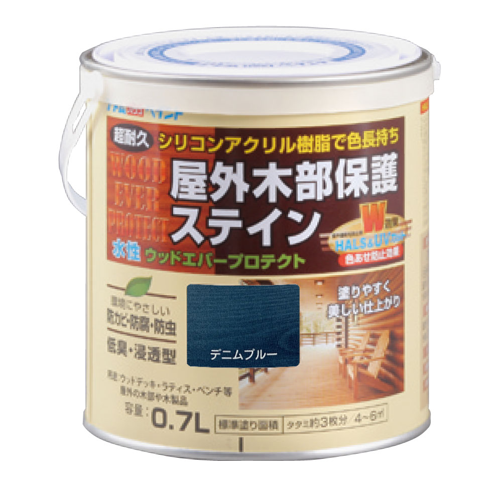 ※色見本は実際の色に近いよう、調整してありますが、 　　お使いのPCによって若干の誤差がございますので、ご了承ください。 商品詳細/スペック 特長 ●シリコンアクリル樹脂と紫外線劣化防止剤のダブルパワーで木部を長期間守る 　　ハイグレードタ...