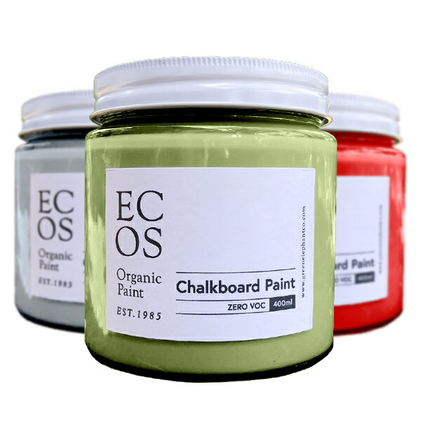 製品仕様 商品名 ECOS オーガニックチョークボードペイント 400ml 各色【ECOS】 内容量1個 /400ml 特徴●世界で初めて、そして唯一の有害物質0のオーガニックペイント●ecos オーガニックチョークボードペイント ペンキの...