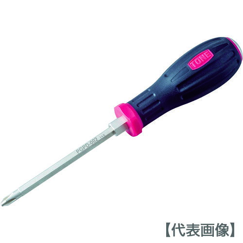 製品仕様 商品名 TONE　パワーグリップドライバー（貫通）　（＋）No．2（PGPD-002）773-3569【TONE（株）】 内容量1本 販売単位1本 仕様●刃先:（+）No.2●軸長（mm）:100●全長（mm）:198 仕様2●貫...