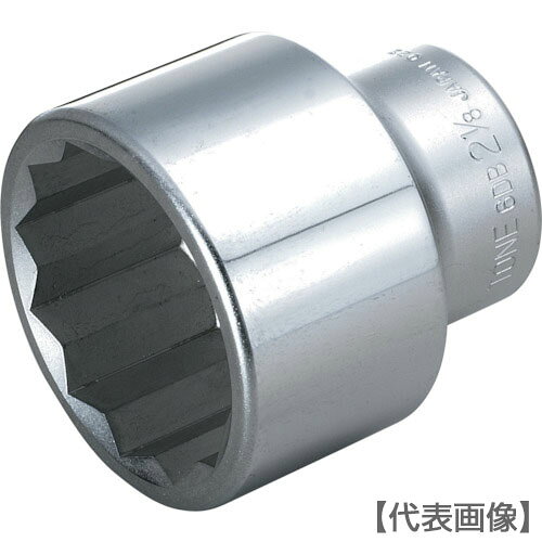 製品仕様 商品名 TONE　ソケット（インチ）　（12角）　吋目　1　1／8inch　全長56mm（6DB-36）810-9277【TONE（株）】 内容量1個 販売単位1個 仕様●対辺寸法（インチ）:1-1/8●差込角（mm）:19.0●...