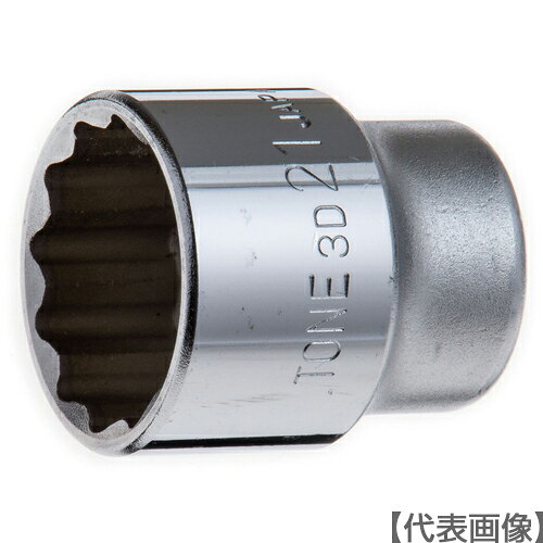 製品仕様 商品名 TONE　ソケット（12角）　対辺寸法21mm　全長32mm（122-3933）【TONE（株）】 内容量1個 発注単位1個 仕様・規格●差込角（mm）：9.5●対辺寸法（mm）：21●全長（mm）：32●対辺形状：12角...