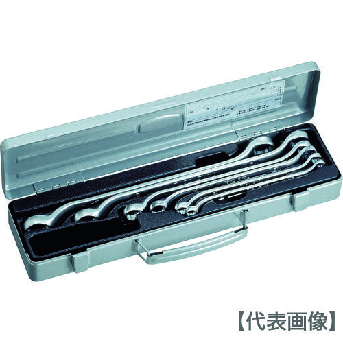 製品仕様 商品名 TONE　ロングメカニックめがねレンチセット（45°X10°）　6pcs（M446）369-8823【TONE（株）】 内容量1S 販売単位1S 仕様●セット内容:M44-0810、1012、1214、1417、1921、...