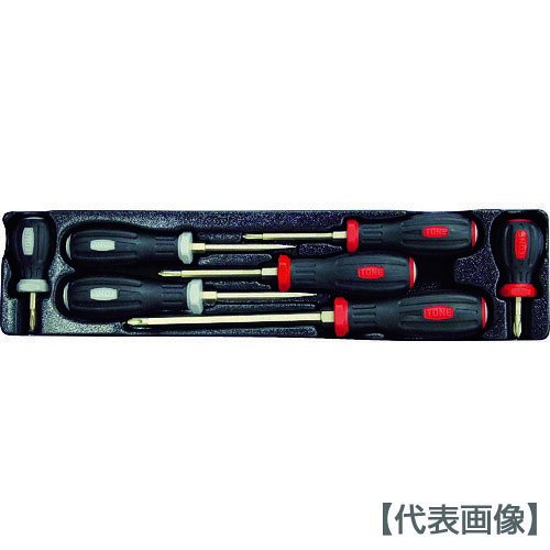 製品仕様 商品名 TONE　パワーグリップドライバー　トレーセット　PLPGD7（PLPGD7）776-0418【TONE（株）】 内容量1S /7本入り 販売単位1S（7本） 仕様●セット内容:PGMD-075・100、PGPD-001・...