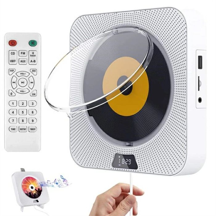商品の仕様: 「1台多役CDプレーヤー」 記憶再生機能がありますので、CDを再度再生すると、前回の停止位置から再生が始まり、始めから再生の悩みがなくなります。Blue4.2を搭載しており、Bluetoothを通じて、 CDブレーヤーが他のB...