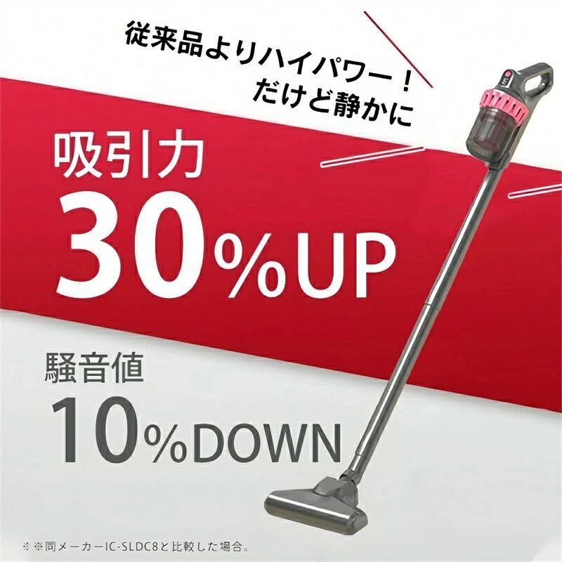https://image.rakuten.co.jp/">商品説明商品特徴 最大約35分の長時間使用可能！吸引力が更にパワーアップ！28000Paの強力吸引で細かい粉じんもどんどん吸い込みます。 標準モード：毛やごみが少な...