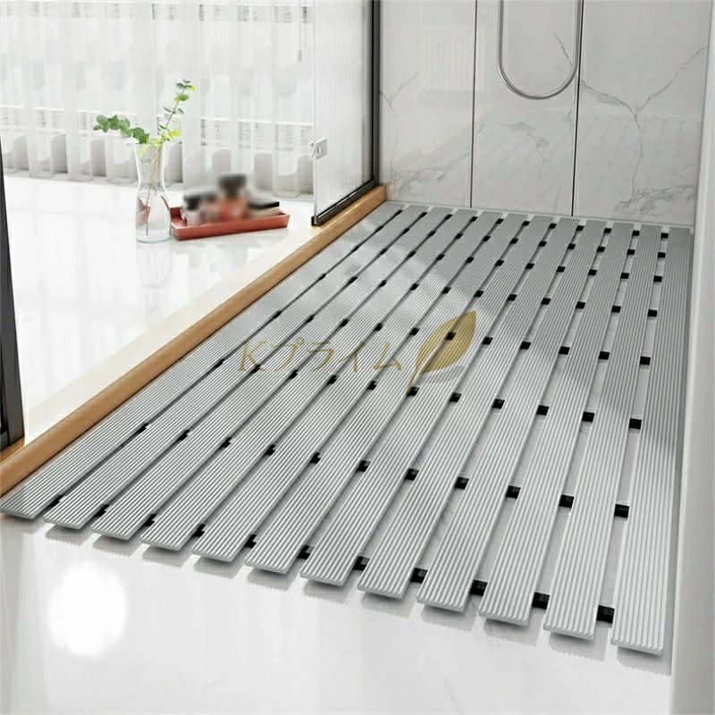 メイン素材：PVC素材：PVC　サイズ：約43*61cm 61*61cm 61*90cm 61*122cm 本製品の素材はPVC（塩ビ）に比べると、軽くて柔らかい、人間と環境にも優しいです。丈夫や柔軟環境安全材料から作られた豪華なバスマット...