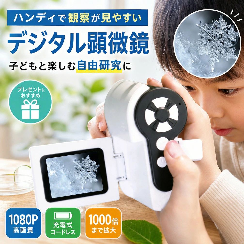 リトルック デジタル顕微鏡 顕微鏡カメラ 顕微鏡小学生 用 電子顕微鏡 子供 ハンディ 小学生 充電式 顕微鏡カメラ 観察 カメラ 自由研究 観察 顕微鏡倍率 1000倍 顕微鏡スマホ 顕微鏡 デジタル プレゼント子供用 顕微鏡 こども お...