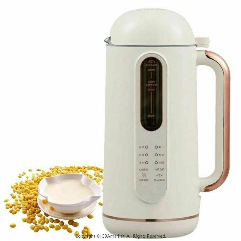一台多役：豆乳だけではなく、花茶ジュースお粥米ペーストなども作れます。赤ちゃんの離乳食などの様々な食材を素早く粉砕し、豊富なお料理に活用できます。家族が好きなものをこの1台で作れます乾燥豆でもOK高品質なモーター：大豆を水で浸けず、ワンタッ...