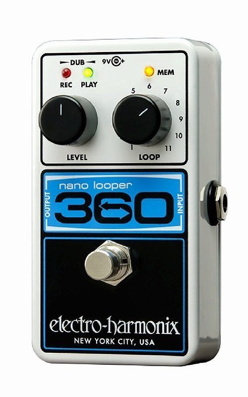 コンパクトかつ手頃なペダル・ルーパー「NANO LOOPER 360」 360秒のループレコーディングタイムを持ち、11トラックのループ設定・保存が可能です。 ●360秒＝6分のループレコーディングタイムを11トラックに分割して設定・保存が...