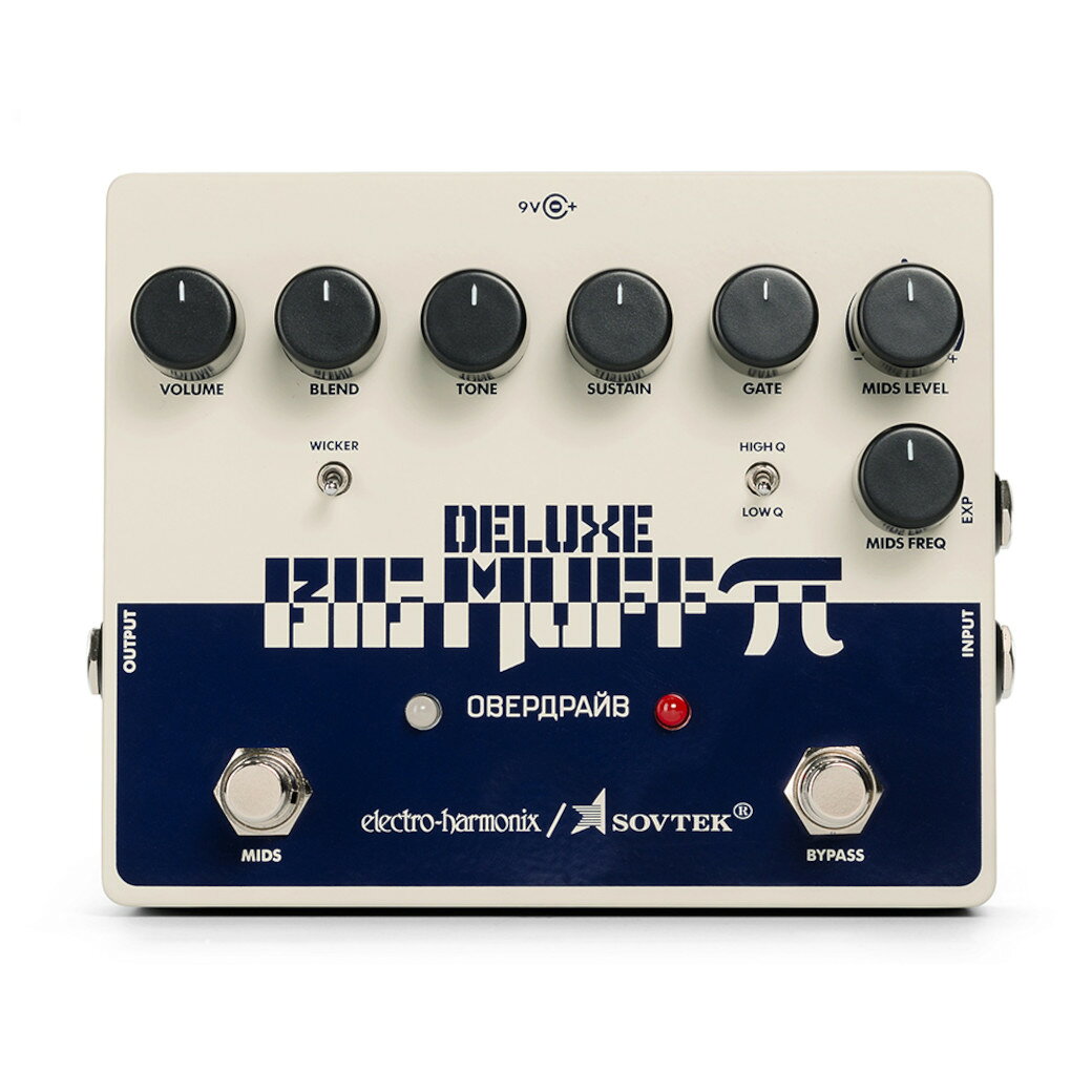 「Civil War Big Muff」へのリスペクトとともに、従来の大きく温かみのあるサウンドに「Deluxe Big Muff」の優れたコントロールを加えた「Sovtek Deluxe Big Muff」 1991年頃に作られた Sov...