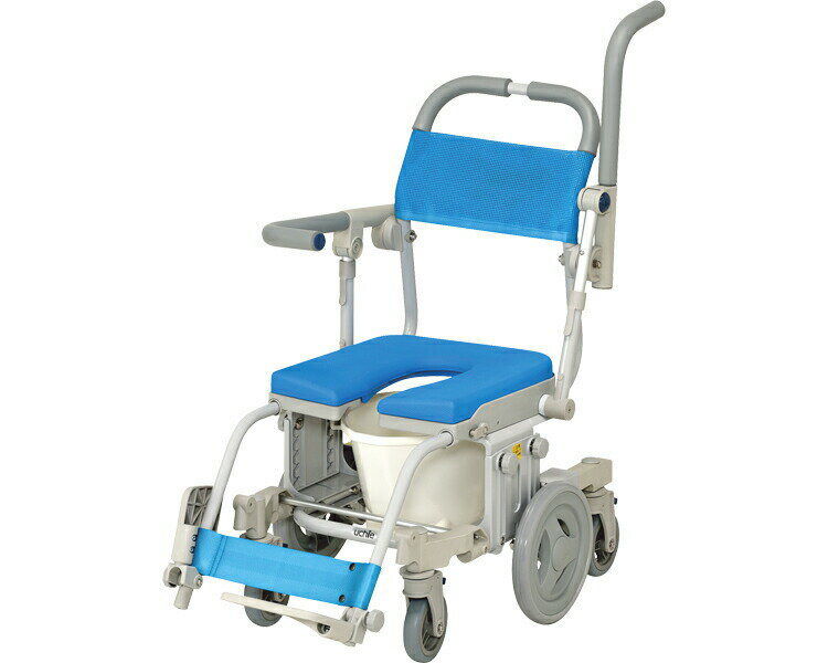 ●サイズ／幅54.5×奥行96（短奥行仕様時83.5）×高さ89〜99cm、座面高：43.5〜53.5cm（5段階／2.5cm）、ひじ掛け高：24.5cm、ひじ掛け内寸：40.5cm●車輪サイズ／前輪12.7×後輪25.4cm●重さ／約17...