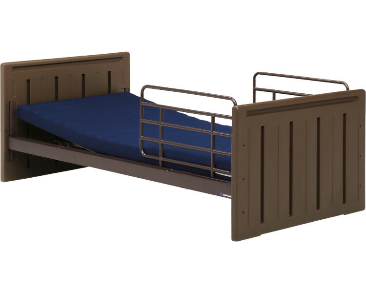 ●サイズ／全幅105×全長207×全高75cm、床面高：24・28・32・36・40・44cm（6段階）、フットボード高さ：69cm●材質／ヘッドボード・フットボード：樹脂、サイドフレーム・ボトム：スチール・樹脂●電源／AC100V●消費電...