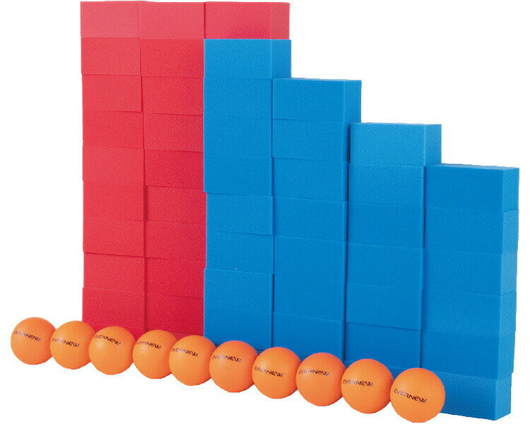 ●サイズ／ブロック：幅20×奥行10×高さ10cm、ボール：直径12cm●重さ／ブロック：53g、ボール：40g●材質／ボール・ブロック：ポリウレタン●セット内容／ブロック赤・青×各30、ボール×10●生産国／台湾・積んで・守って・投げて体...