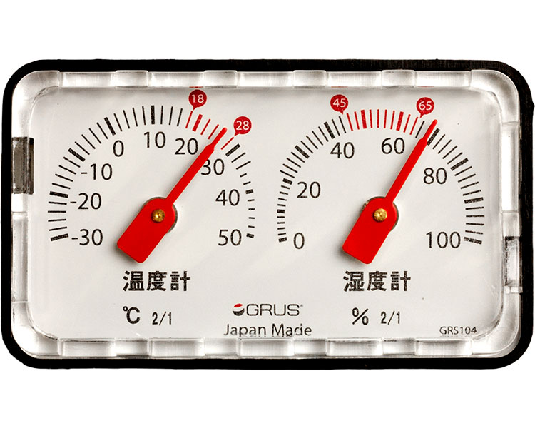 ●サイズ／幅4.8×奥行1.4×高さ2.8cm●重さ／約15g●材質／本体：ABS、表面：アクリル●付属品／取扱説明書兼保証書●生産国／日本・世界でも最高水準の温湿度計。・小型で目立たない。・温度は-30℃から50℃まで、湿度は0％から10...