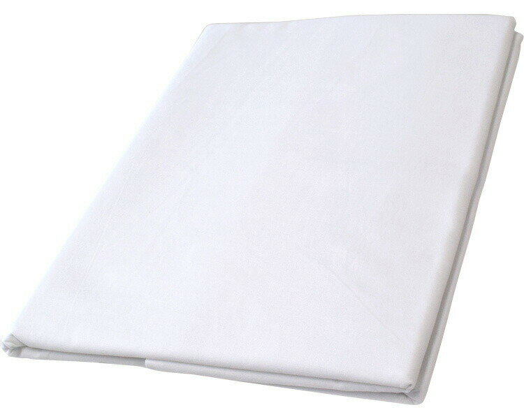 ●サイズ／幅182×長さ275cm●材質／綿100％●生産国／中国●洗濯機可（80℃）●脱水機可●乾燥機可・綿素材のシンプルなシーツ。・シーツがずれやすいギャッチベッドには、この大きさがおすすめです。※防水シーツではありません。【特殊衣料】