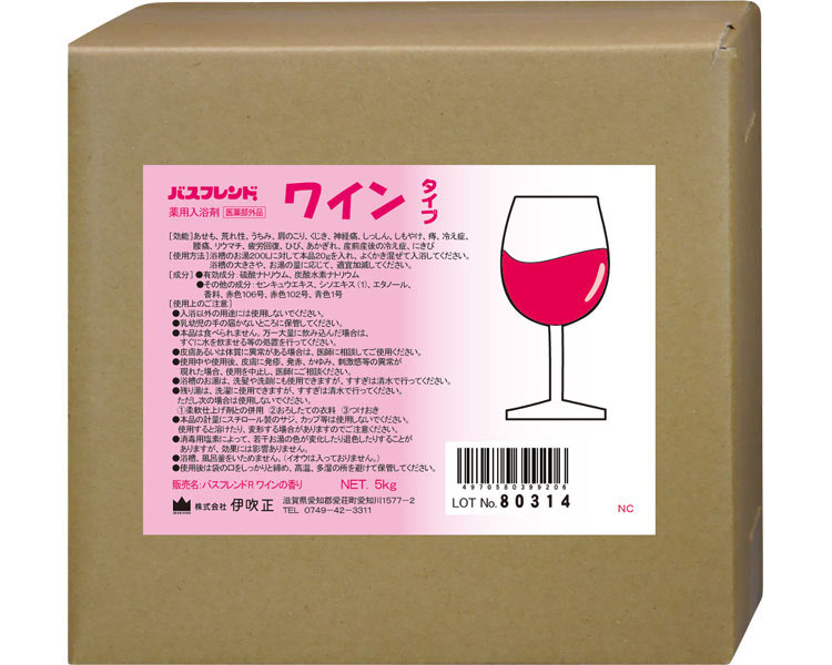 ●内容量／5kg●成分／硫酸ナトリウム、炭酸水素ナトリウム、他●効能効果／疲労回復、痔、あせも、神経痛、荒れ性、ひび、リウマチ、冷え症、産前産後の冷え症、あかぎれ、腰痛、しっしん、肩こり、うちみ、くじき、しもやけ、にきび●生産国／日本●医薬...