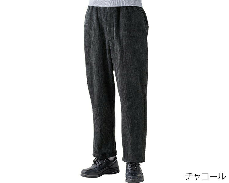 ●適応サイズ目安／（対応ウエスト）M：76〜84cm、L：84〜94cm、LL：94〜104cm●素材／ポリエステル100％、裏起毛●生産国／中国●洗濯機可●ウエスト総ゴム●両脇右後ポケット付き●前ファスナー付き●ベルトループ付き●紳士用・...