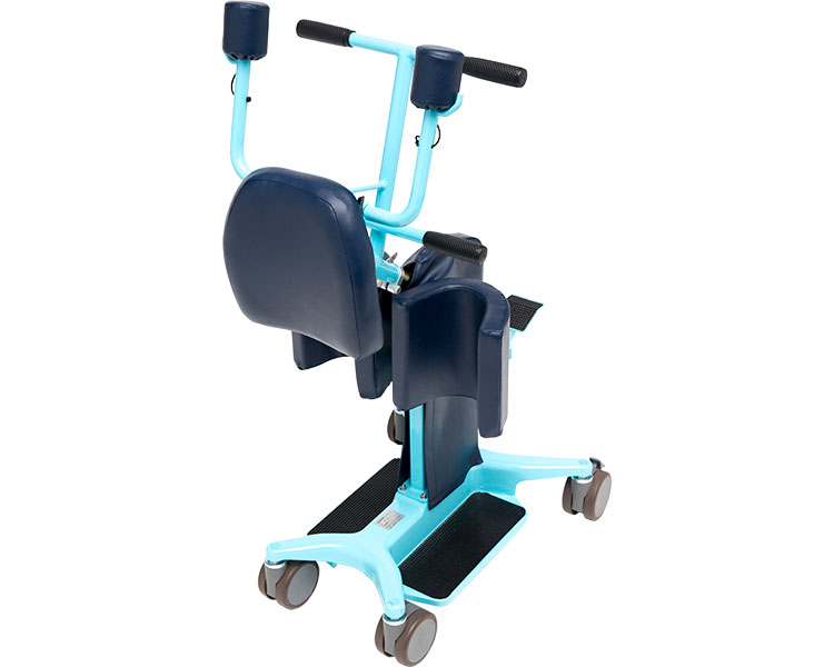 ●サイズ／幅49×長さ58×高さ107〜112cm、ハンドル部幅：43cm、足元幅：33cm●重さ／17kg●材質／鉄、ステンレス、ウレタン、他●最大使用者体重／90kg●納期／約1週間●生産国／日本 ・手動式でコンパクト、トイレ介助に最適...