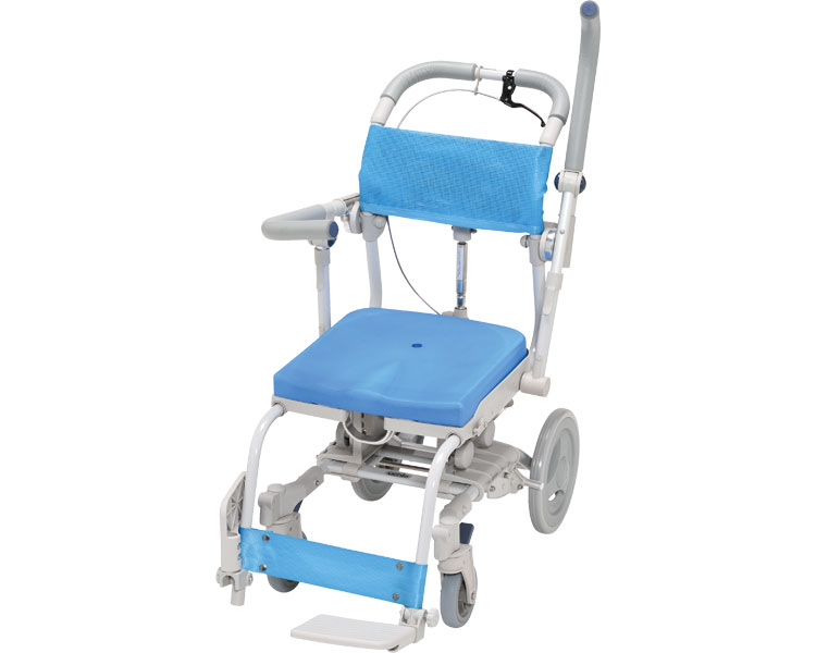 ●サイズ／幅50×奥行98.5（111）×高さ92.5〜98.5（83〜89）cm、座面：幅37×奥行40cm、座面高：44.5〜50.5cm（4段階／2cm）、ひじ掛け高：25cm（※（）最大チルト時）●車輪サイズ／前輪12.7×後輪25...