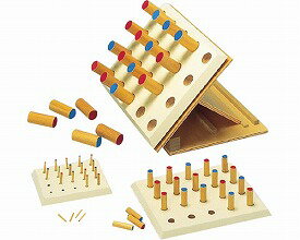 ●サイズ／（ペグボード）大：幅38×奥行30.5×高さ3cm・中：幅28×奥行23×高さ2.2cm・小：幅18×奥行15×厚さ2cm、（ペグ）大：φ3.2×8cm・中：φ1.5×5cm・小：φ0.5×3.5cm、（スタンド（格納時））幅39...