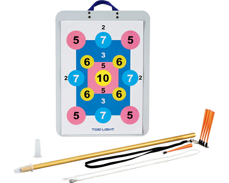 ●サイズ／ボード：幅35×高さ48cm、マグネットシート：幅29.7×高さ42cm、パイプ：長さ70cm●重さ／約1.6kg●材質／ボード：アルミ複合板・スチール、的：マグネットシート、パイプ：アルミ、マウスピース：ABS樹脂●セット内容／...