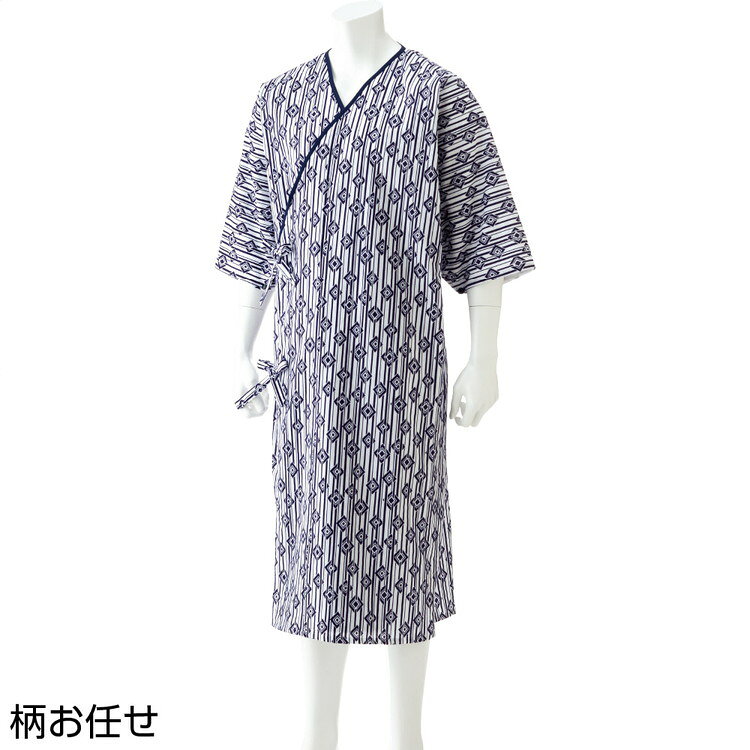 ●適応サイズ目安／（対応胸囲）M：88〜96cm・L：96〜104cm、（対応ウエスト）M：76〜84cm・L：84〜94cm●素材／綿100％●生産国／日本●洗濯機可●内紐・外紐付き●裾ホック付き●通年用●紳士用 ・帯を使わず着脱のしやす...