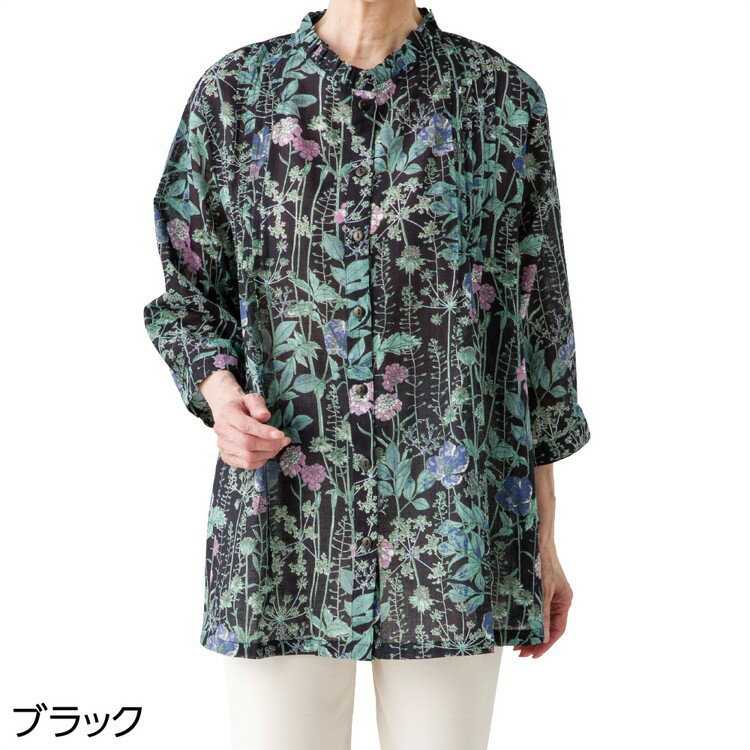 ●適応サイズ目安／（対応バスト）M：79〜87cm・L：86〜94cm、（対応ウエスト）M：64〜70cm・L：69〜77cm●素材／綿90％、麻10％●生産国／インド●手洗い可●身幅ゆったり●両脇ポケット付き●婦人用・夏の定番涼やかインド...
