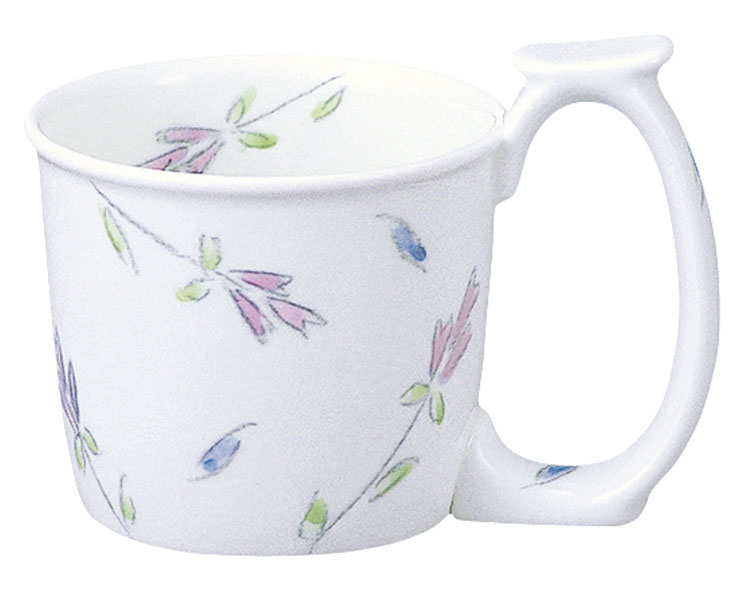 ●サイズ／直径9×高さ7.5（取っ手含む高さ9）cm●重さ／270g●材質／強化磁器●生産国／日本●食洗機可●乾燥機可●電子レンジ可・持ちやすさを重視したデザイン。滑り落ちても安心の強化磁器。【東海興商】