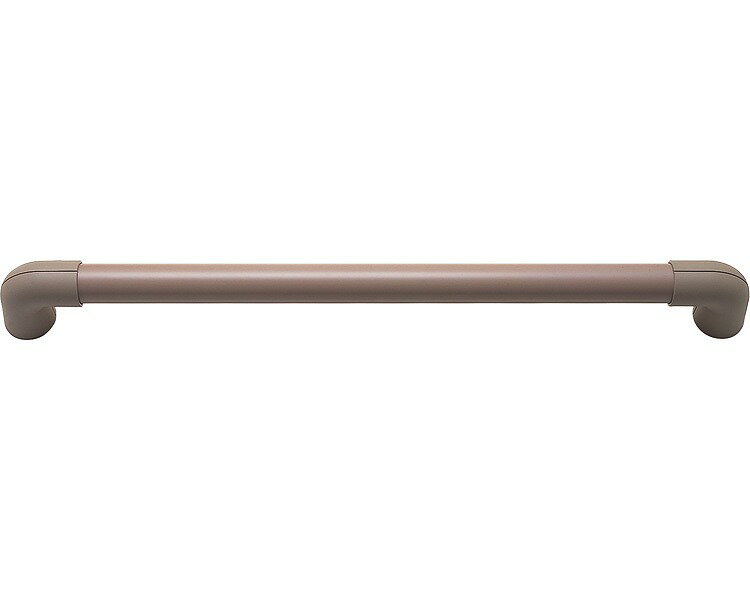 ●サイズ／長さ100cm、手すり径：φ3.4cm●材質／半硬質グラフトマー樹脂●生産国／日本・現場での組立不要の定尺手すり。・屋外壁面取付専用の樹脂手摺です。※横付不可です。【ナカ工業】