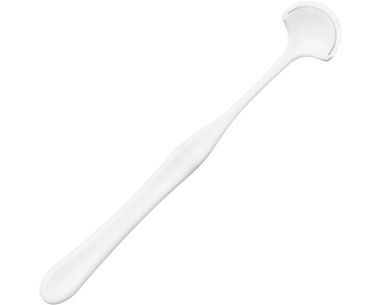 ●サイズ／長さ18cm、ブラシ部：幅3cm●重さ／約15g●材質／柄：ポリプロピレン、毛：ナイロン●ブラシ硬さ／やわらか・ねじれブラシとやわらかネックで、舌をやさしく清掃。・スプーン状の受け皿。・やわらかネック。・長く握りやすいハンドル。※...