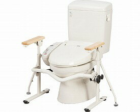 ●サイズ／幅62〜72×奥行46×高さ56〜71（6段階）cm●重さ／約7.4kg●材質／ステンレス、天然木●最大使用者体重／100kg●生産国／日本・便器の幅に合わせてフレームを調整できる手すりです。・安心設計、充実機能、簡単設置。・ベル...