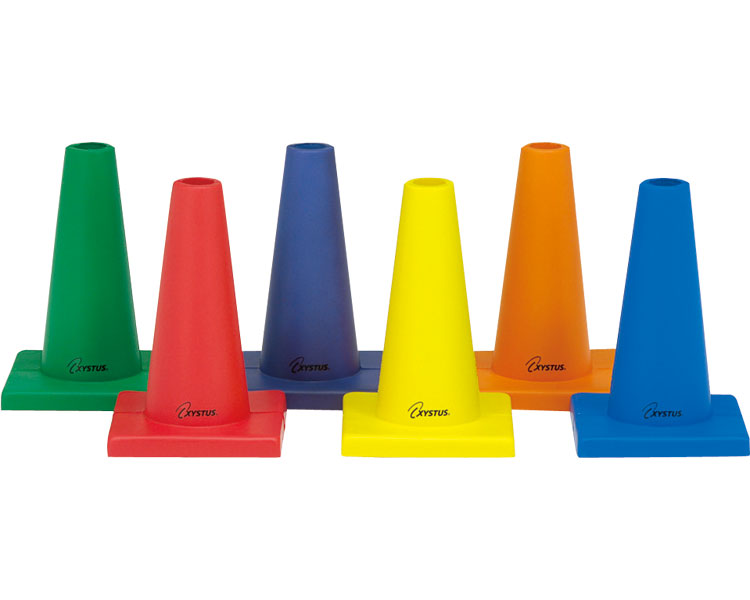 ●サイズ／底部20×高さ31cm（頭部穴径3.8cm）●重さ／300g/本●材質／ポリウレタン●セット内容／6本1組（赤・青・緑・黄・オレンジ・紫各1本）●生産国／台湾●屋内外兼用・「安心」「安全」に配慮したポリウレタン一体成型コーナーポイ...