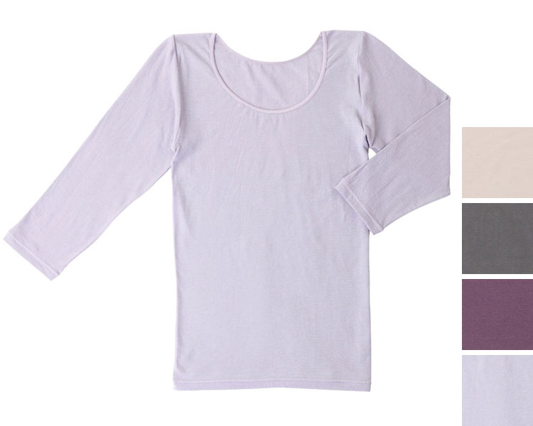 ●サイズ／総丈：60cm、袖丈：47cm、参考対応胸囲：79〜94cm●素材／綿80％、ナイロン20％（全方向ソフト伸縮素材）●生産国／日本●洗濯機可（ネット使用）●脱水機可●乾燥機不可●婦人用 ・軽〜くなめらかな着脱簡単インナー。・全方向...