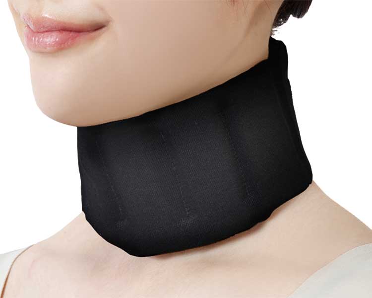 ●サイズ／高さ：8.5cm●サイズ（首廻り）／S-M：30〜38cm、M-L：38〜46cm●素材／ポリウレタン、ナイロン●生産国／フィリピン●抗菌加工、消臭加工 ・折りたためる首用サポーターです。 ・巻くと首がラクになる。長時間うつむき姿...
