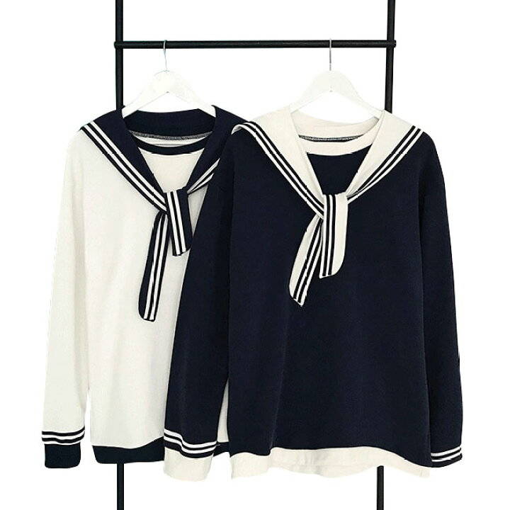可愛さを演出するセーラーカラーパーカー。セーラーカラーデザインでアクティブな印象を与えます。柔らかめの生地で快適な着心地を持っています。一枚としても、ライトアウターとしてもぴったり。 サイズS M L XLサイズについての説明サイズ（cm)...