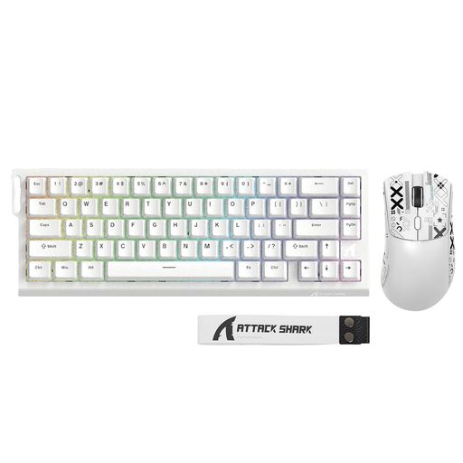【X68HE】超人気のATTACK SHARK X68HEラピットトリガー キーボード有線、伝送速度8Kで、迅速なトリガーが可能で、反応が良く、正確です。 場所を取らない68キーレイアウトのフルキーボードです。あなたのゲームに最適です。 【...