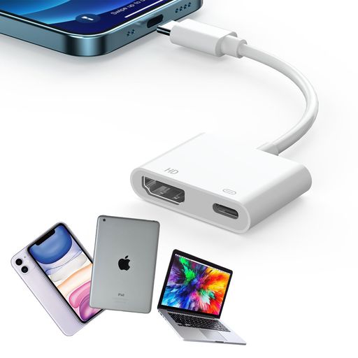 モニター 【2in1 Typec HDMIアダプター、4K高画質と100W急速充電】スマホの画面を大画面に映し出し、さらに充電も同時に!Type C Digital AVアダプターは、優れたICチップを搭載しており、安定したデータ転送を実現...