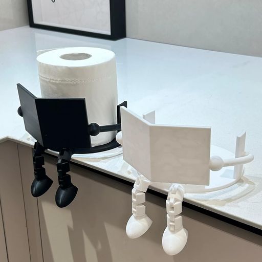 【読書トイレットペーパーホルダー】可愛くて面白い読書ポーズ,実用的な収納アイテムであるだけでなく、空間にアクセントを加える楽しいインテリアアイテムでもあります。 【2個入りでより実用的】2つのトイレットペーパーホルダー をセットにすることで...