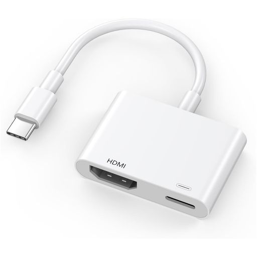 【2in1 Type-C HDMI変換アダプタ】2-in-1 USB C to hdmi変換アダプタは、最新の変換技術プレミアムTPE素材を使用し、コンパクトで耐久性に優れている。USB-C(DP Altモード/HDMI映像出力機能)を搭載...
