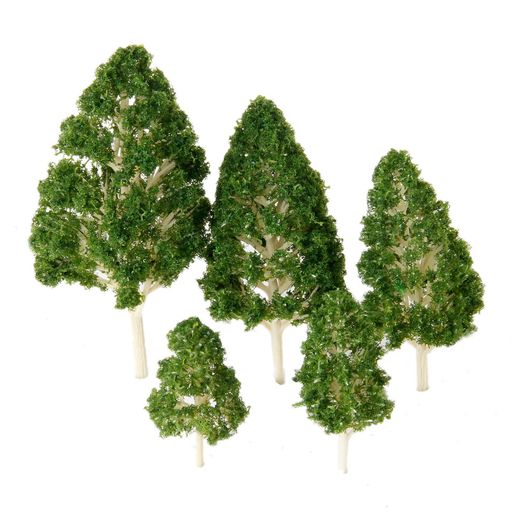 材質:プラスチック スケール:1:75-1:200 高さ:6.5cm、8cm、10cm、11.5cm、14cm (サイズごとに1個) 緑豊かなタッチで、モデルの風景の外観を向上させる 緑豊かな緑の木々は、モデルランドスケープの外観を改善し、...