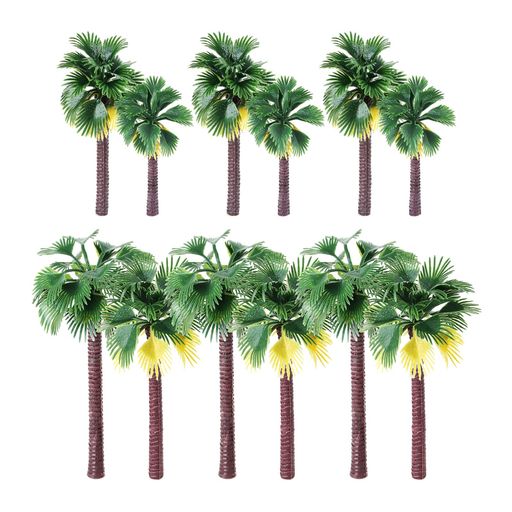 材質:プラスチック カラー:グリーン、ブラウン 数量:12個 高さ:約16cm、13cm、10cm、8cm (サイズごとに3個)スケール:1:65-1:150 緑豊かなタッチで、モデルの風景の外観を向上させることができます。素晴らしい雰囲気...