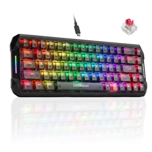 【Rapid Trigger対応ゲーミングキーボード】DarkBeacon Flux 68 HE ゲーミングキーボードは、8,000Hzポーリングレートと超低遅延0.125msを実現した磁気スイッチ搭載ゲーミングキーボードです。従来のメカニ...