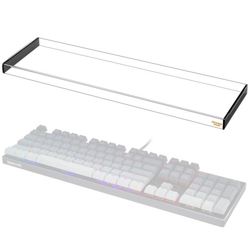 【K556キーボードカバー】 - このアクリル製のキーボードカバーは、Redragon K556メカニカルゲーミングキーボード(104キー)用に特別にデザインされています。内部寸法:16.9'' x 4.7'' x 0.6''(43* 12...