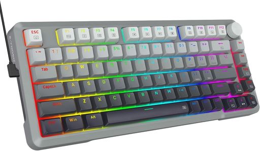 調整可能なホールエフェクト磁気スイッチ ── キーボード全体には完全に調整可能なスイッチが搭載されており、0.1mmから強力な4mmまでのすべてのキーの作動ポイントを0.1mmステップで設定でき、高速キー押下や超正確なタイピングが可能です ...