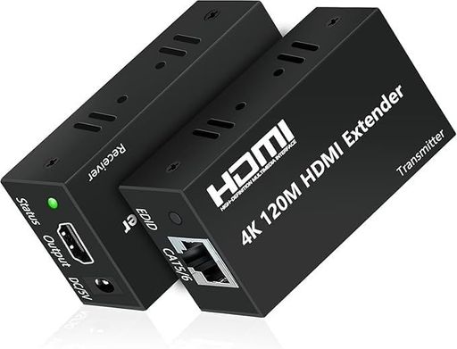 4K HDMI エクステンダー:このHDMIエクステンダーは、4K (3840x2160) @ 30Hzの驚異的な高画質を、120M先のディスプレイへ、劣化させることなく伝送します。リビングと寝室、オフィス内の会議室、店舗のデジタルサイネー...